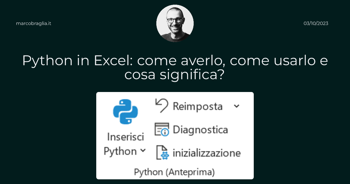Python in Excel: come averlo, come usarlo e cosa significa?